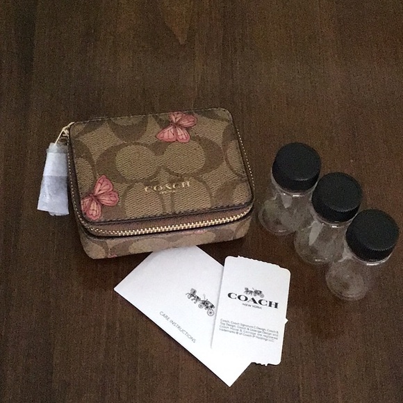 Coach | Storage & Organization | Coach Triple Pill Box Butterfly Print ...